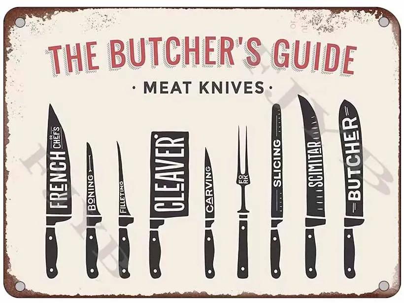 Cedule  The Butchers Guide - Meat Knives
