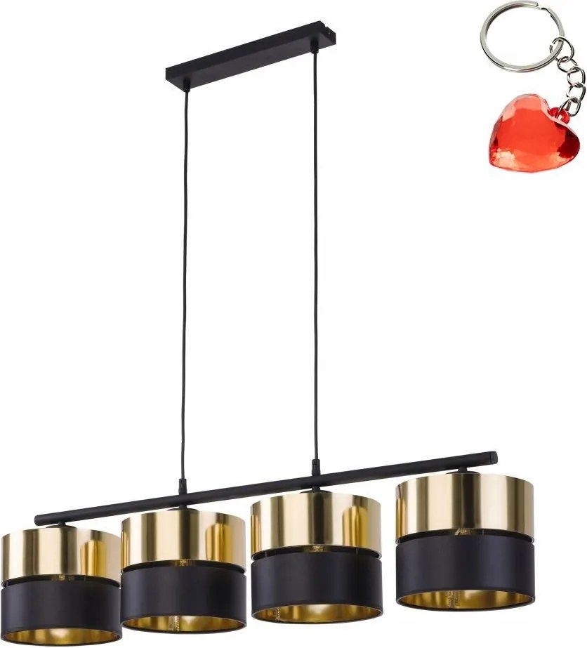 Závěsná lampa Hilton Black/gold 4342 Tk Lighting