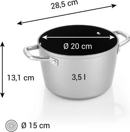 TESCOMA Hrnec GrandCHEF+ ø 20 cm, 3,5 l