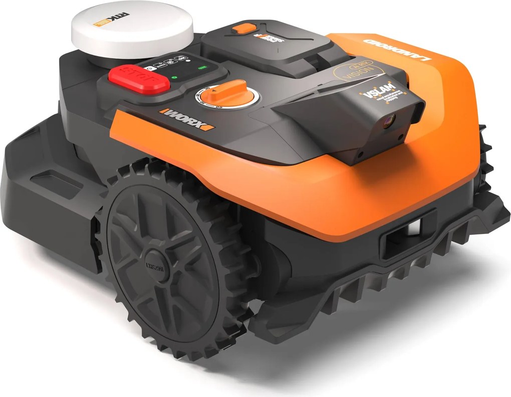 WORX Robotická sekačka WR305E Vision Cloud 500 m2 (RTK + AI V-SLAM Mono)