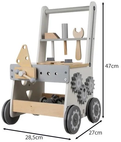 Dřevěná dílna pro děti s nářadím - vzdělávací hračka 3v1