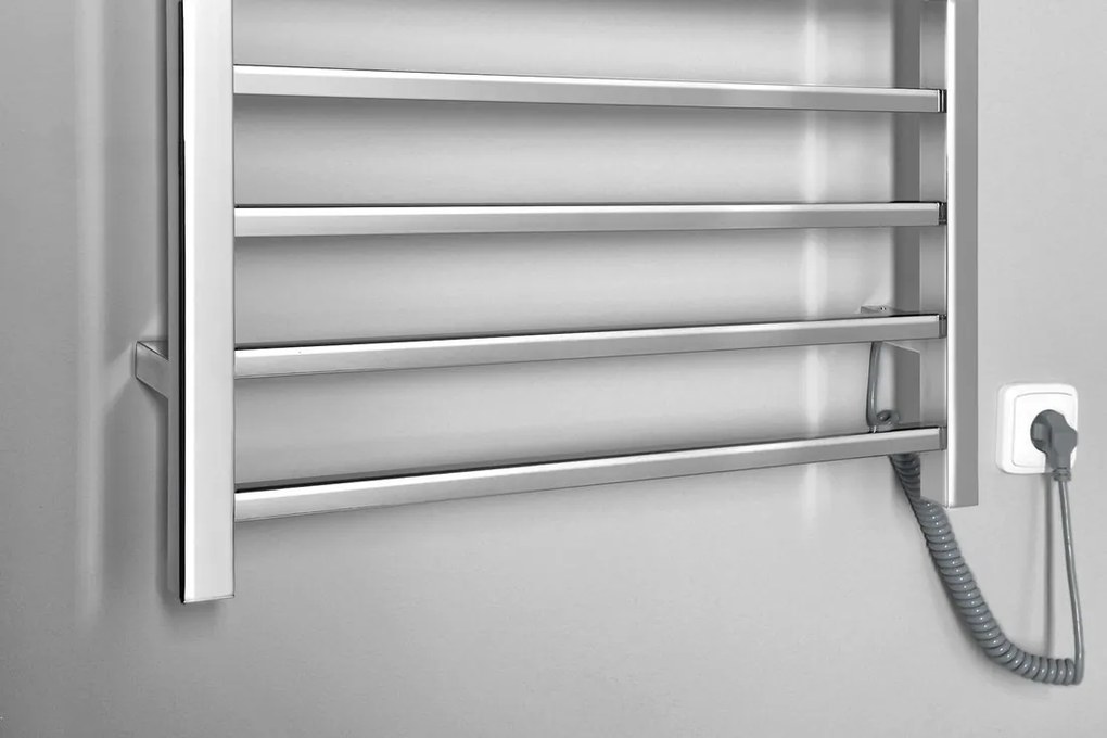 Sapho Sapho, ESKINADO elektrický sušák ručníků, hranatý, 600x1500 mm, 130 W, leštěná nerez, ER450V