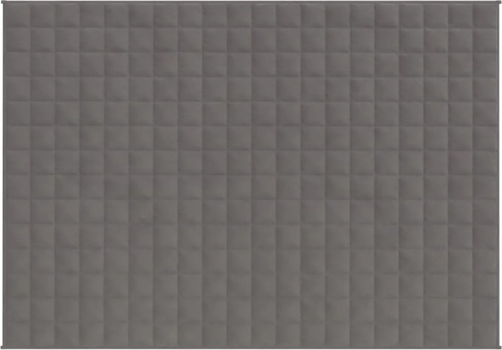 Zátěžová deka šedá 152 x 203 cm 11 kg textil 3154838