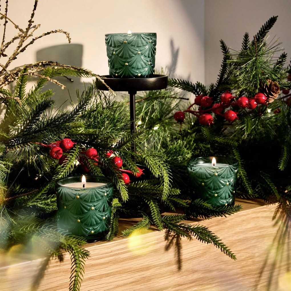 Voluspa dárková sada svíček Noble Fir Garland, 3x72 g