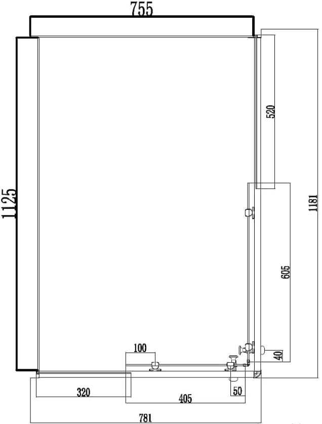 Savana Veduta Kira White 120x80 sprchový box