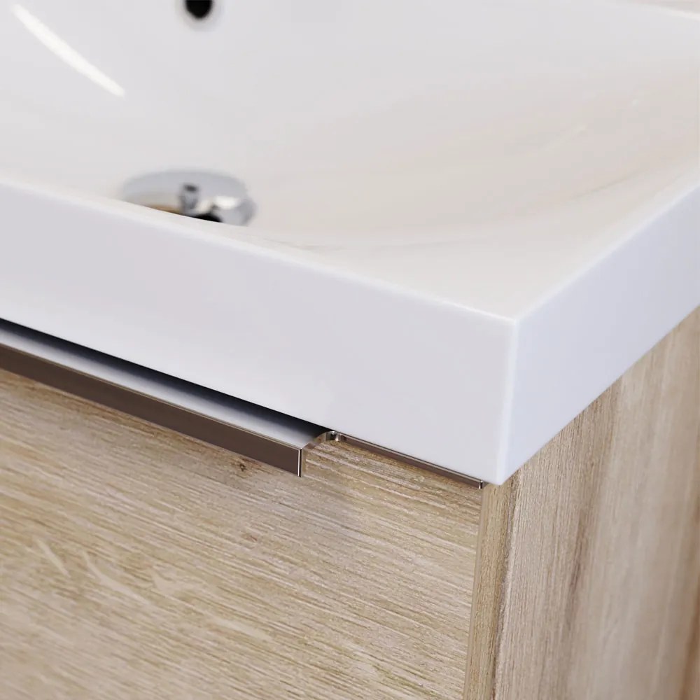 Mereo Mereo, Mailo, koupelnová skříňka 81 cm, chrom madlo, Multidecor, CN591SARS1