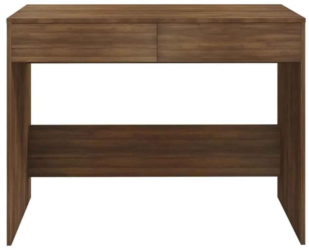Petromila Psací stůl hnědý dub 101 x 50 x 76,5 cm kompozitní dřevo
