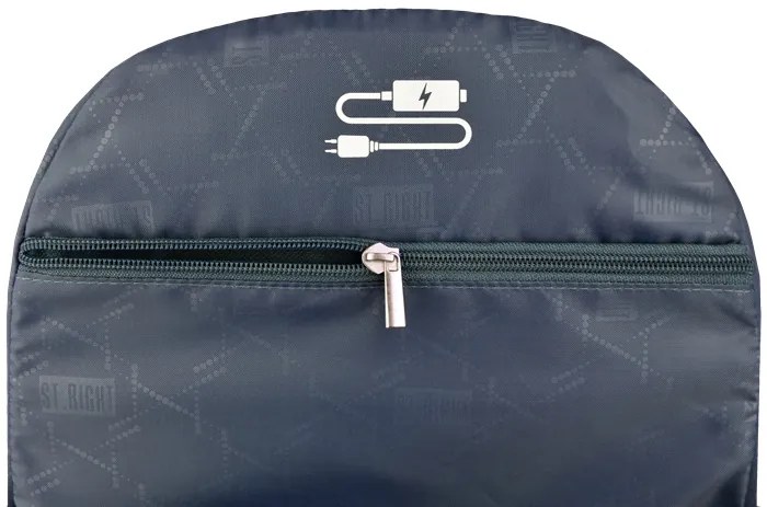 St.RIGHT Školní batoh čtyřkomorový Pineapples