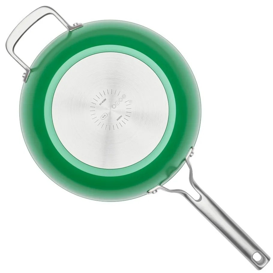 Wok pánev s poklicí/s keramickým povrchem ø 28 cm Meda 3.0 – FABINI