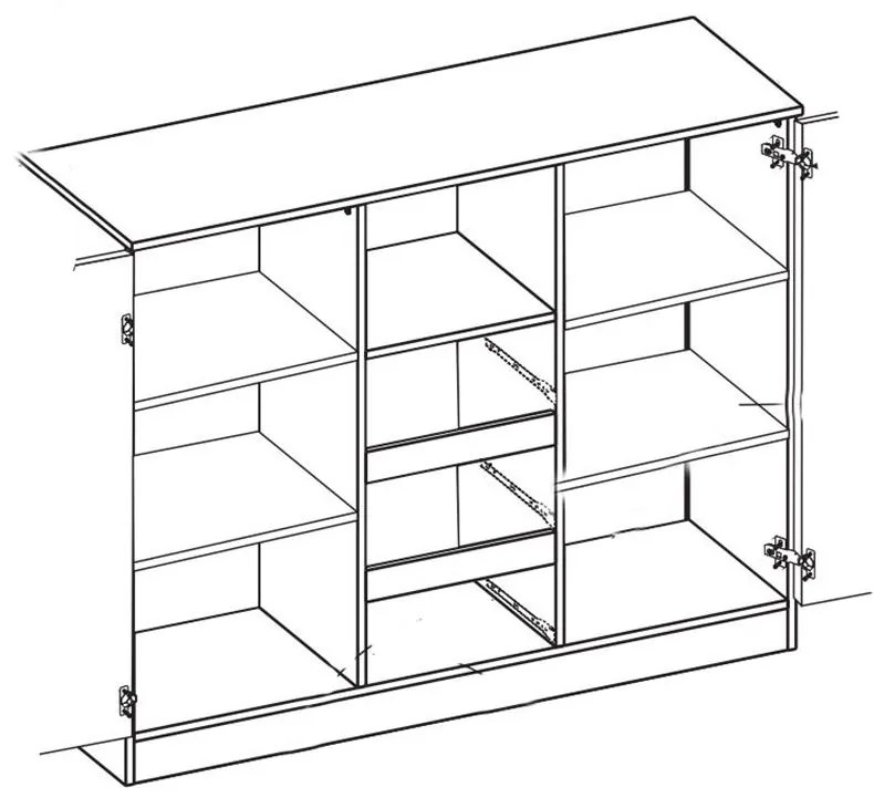 EFFECT c | komoda EF3K | 130 cm | columbia/congo