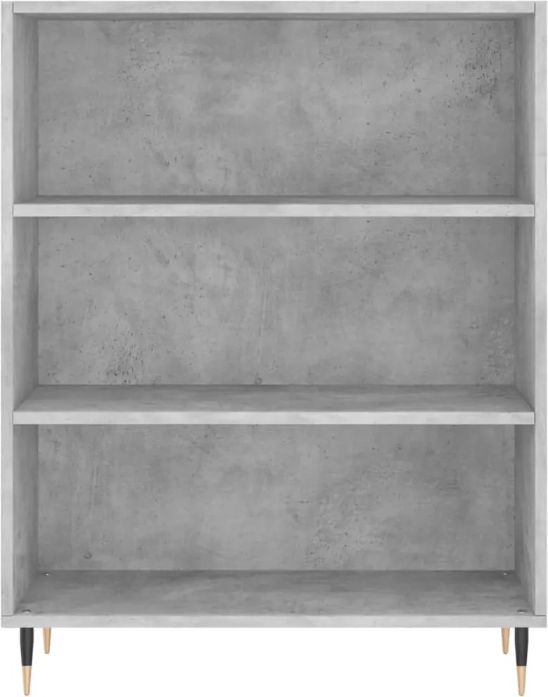 Skříň highboard betonově šedá 69,5x34x180 cm kompozitní dřevo 3200053