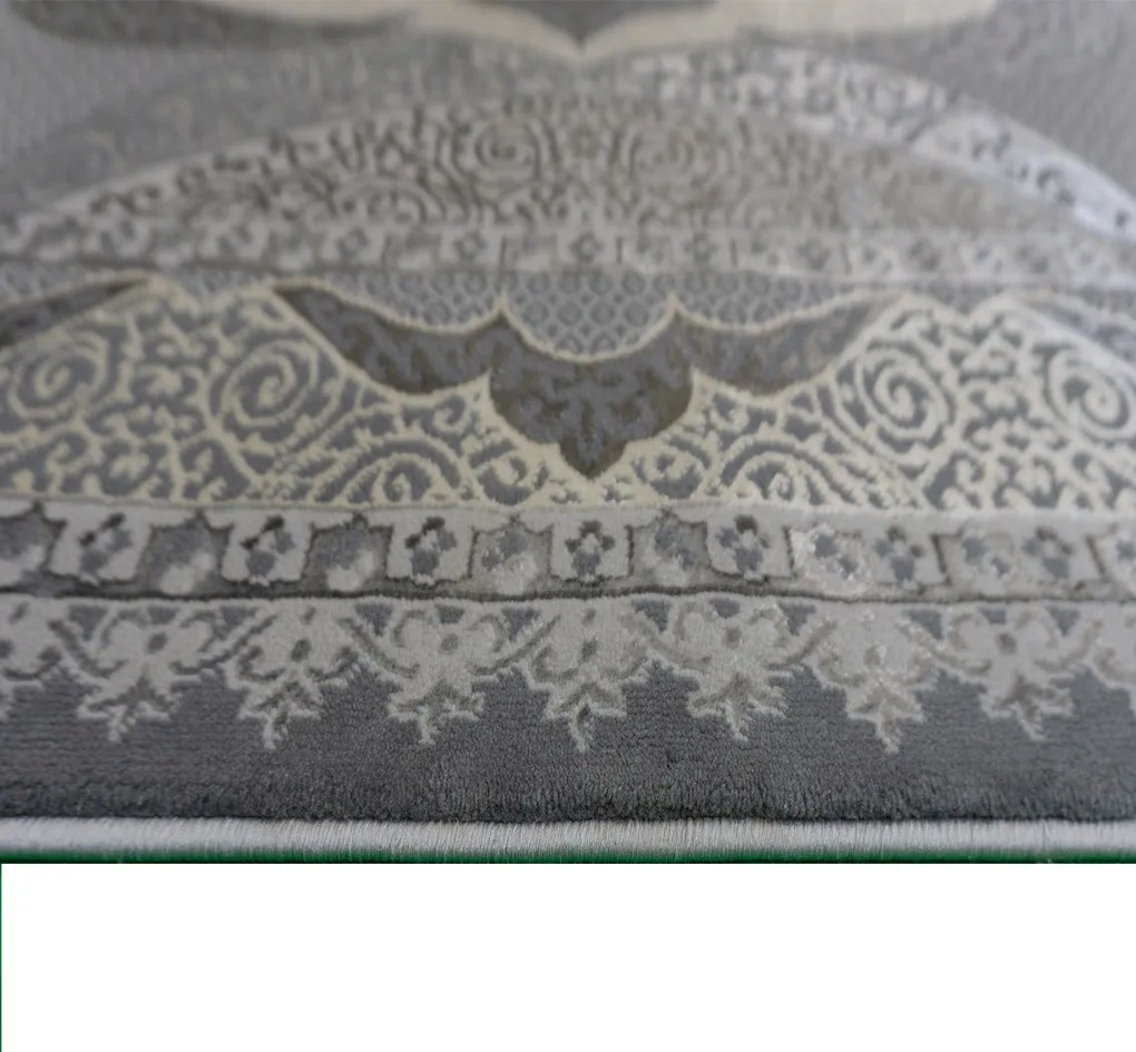BE Koberec Allianz 6302 GREY - šedý obdélníkový Rozměr: 140x190 cm
