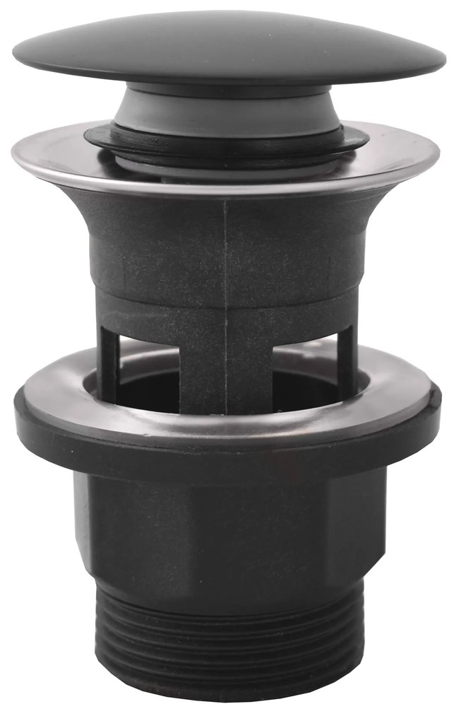Slezák Rav výpusť umyvadlová Click-Clack 5/4 plast černá matná MD0808CMAT Koupelny Bernold