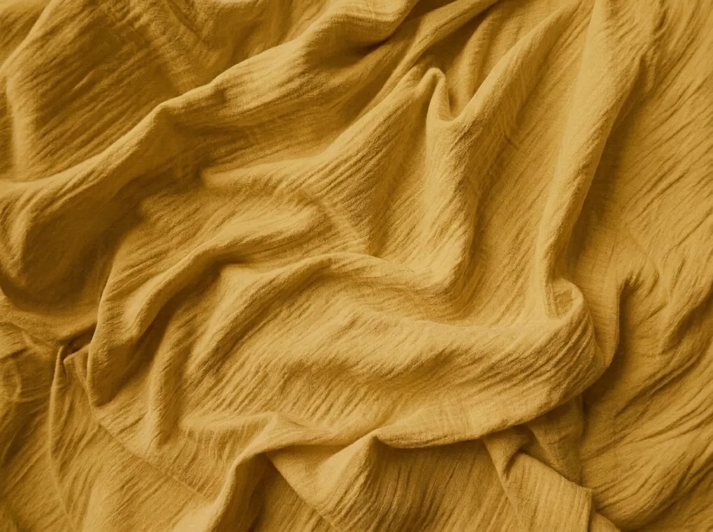 Mušelínové povlečení MUSSARI tmavě žluté Rozměr povlečení: 70 x 90 cm | 140 x 200 cm