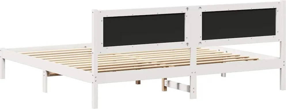 Rám postele Světle šedá 200 x 200 cm Masivní borové dřevo 3394242