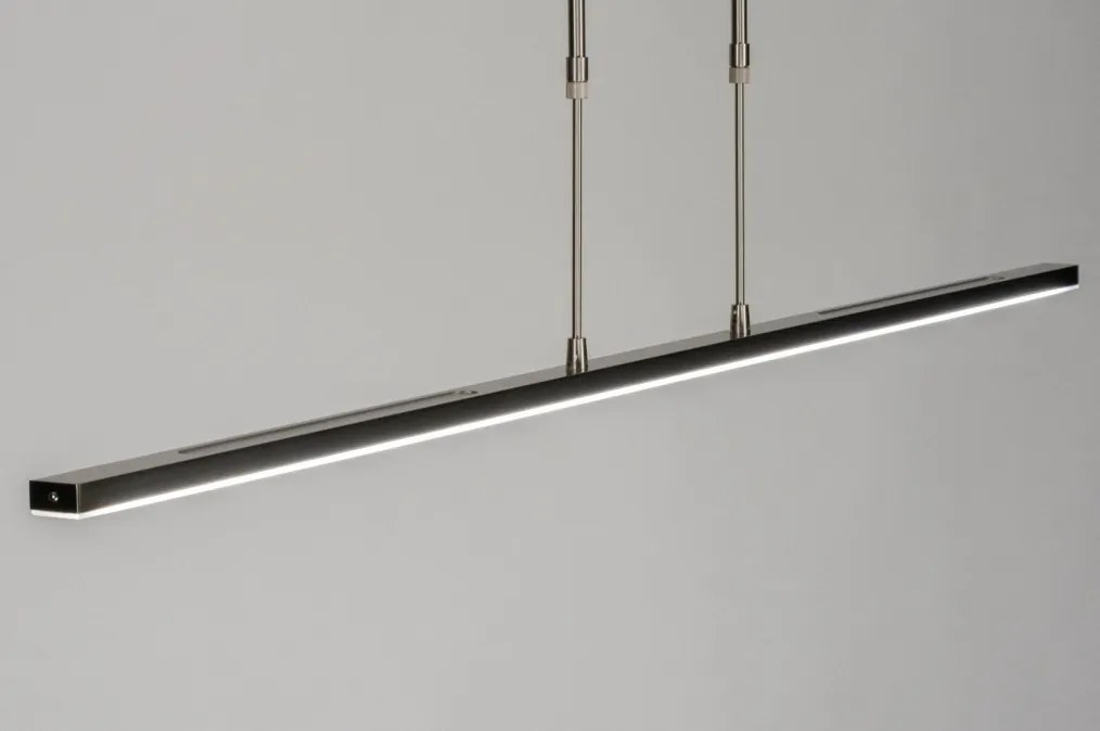 Závěsné designové LED svítidlo nad stůl Lineo Deluxe Silver