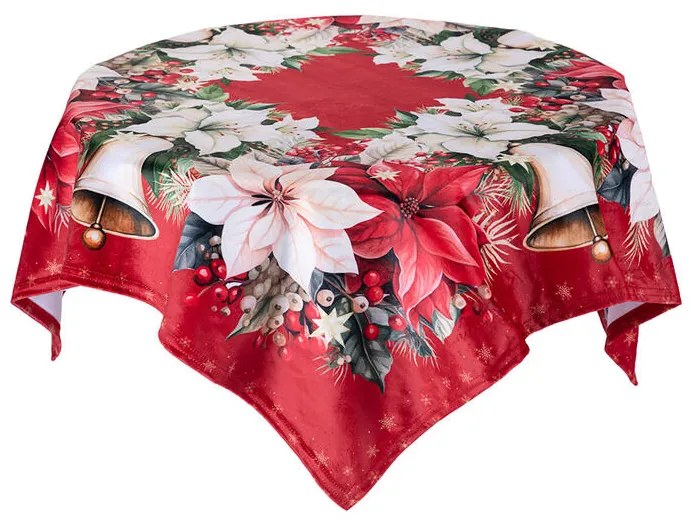 Středový ubrus RED POINSETTIA 85 x 85 cm