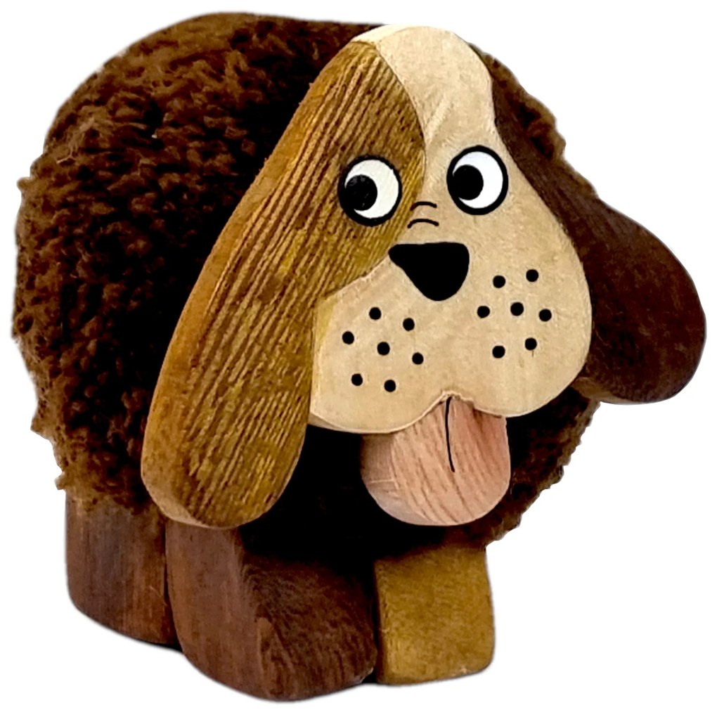 2Kids Toys Dřevěná figurka XL pompon Pes