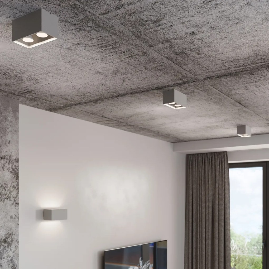 Sollux Lighting Stropní svítidlo QUAD šedé