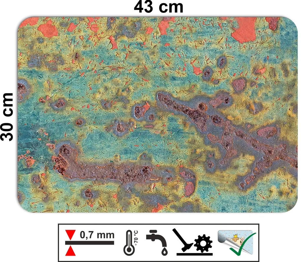 PokojovaDekorace.cz, Prostírání rezavý kov - 651, 43x30cm