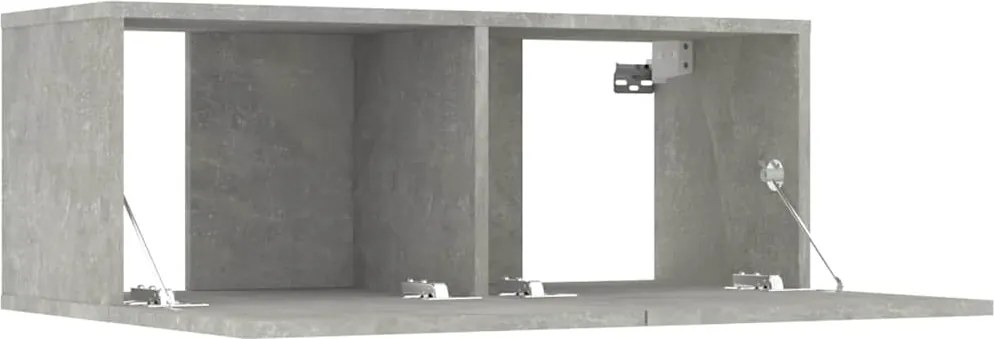 6dílný set TV skříněk betonově šedý kompozitní dřevo 3114257