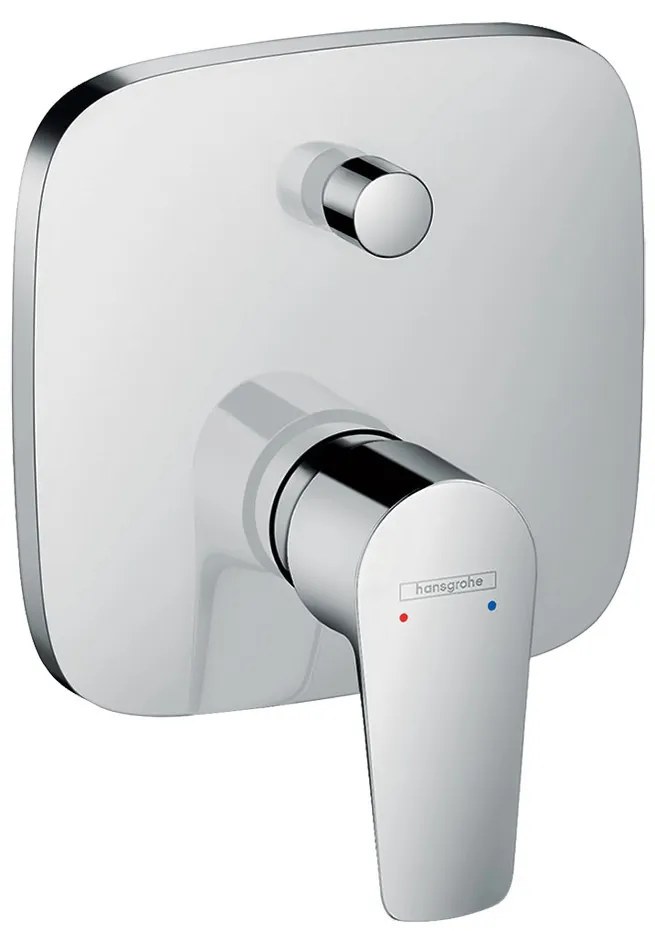 Hansgrohe Talis E, páková vanová baterie pod omítku s přepínačem pro 2 tělesa, chromová, 71745000