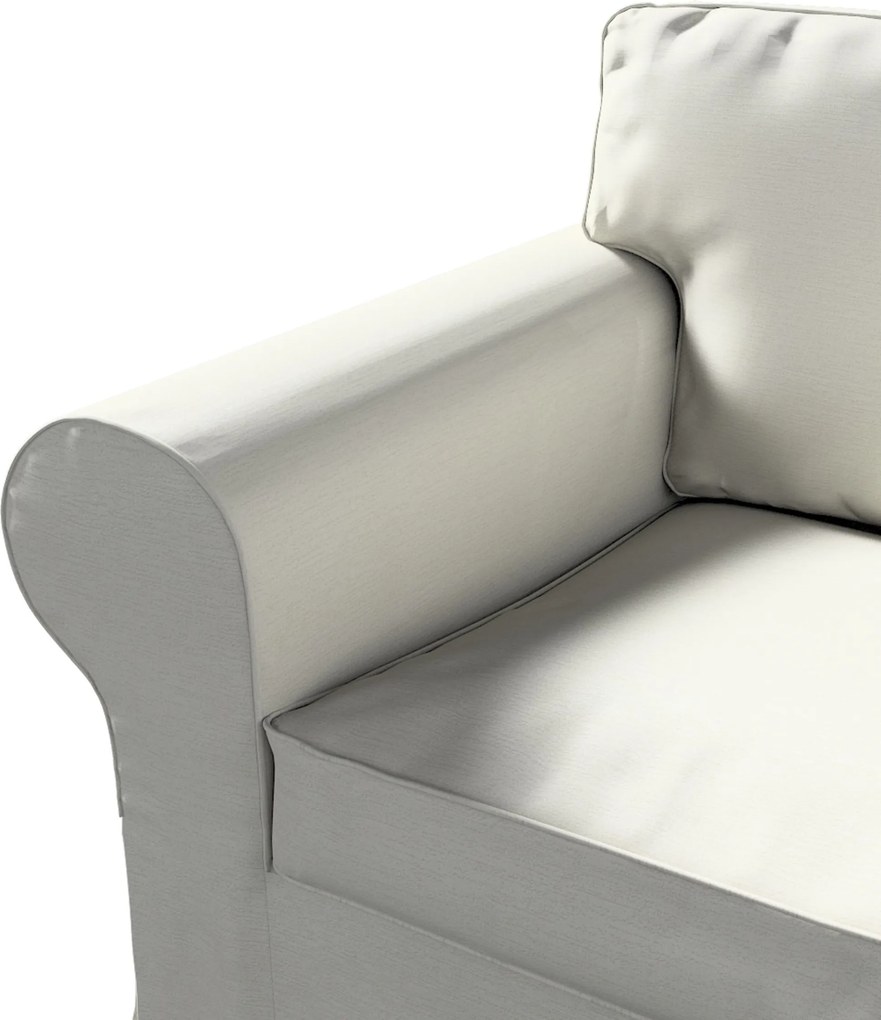 Potah na křeslo IKEA Ektorp barva šedá látka lesklé, pletený vzor, sametová
