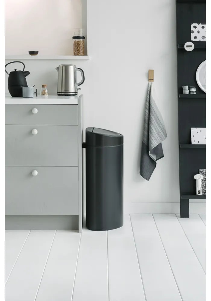 Brabantia Koš Touch Bin NEW 40L matná černá