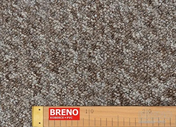 Breno Metrážový koberec OLYMPIC 93 – hnědý, šíře 400 cm, Hnědá
