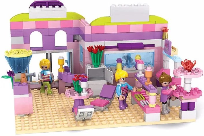Blocki Lalilandia stavebnice S přáteli v kavárně typ LEGO FRIENDS 317 dílů