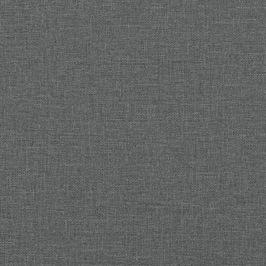 Lavice tmavě šedá 80 x 45 x 60 cm textil - Default Title