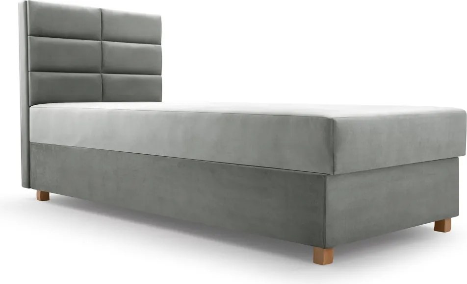 IDZ Čalouněná postel PIANO 80 x 200 cm Barva látky: Černá (Blue Velvet 78)