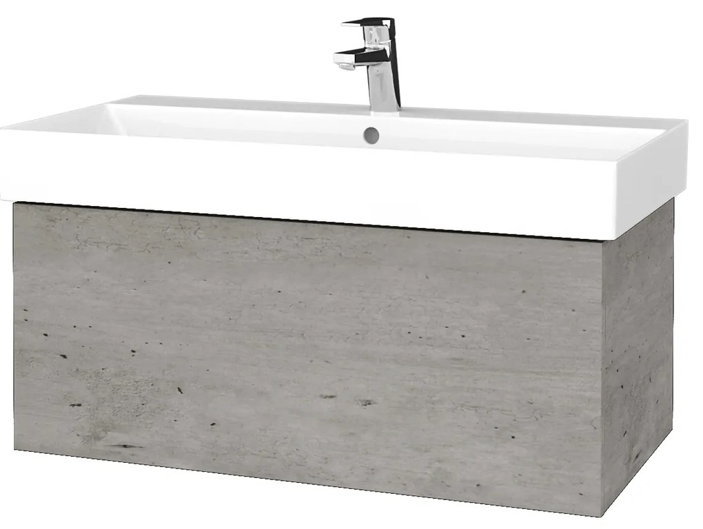Dřevojas Koupelnová skříň VARIANTE SZZ 85 Varianta: N01 Bílá lesk / N07 Stone