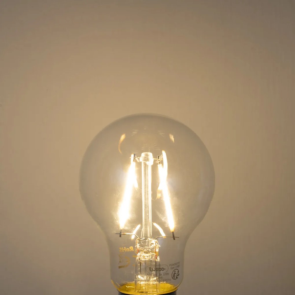 Sada 5 LED žárovek E27 A60 čirá 3W 320 lm 2700K