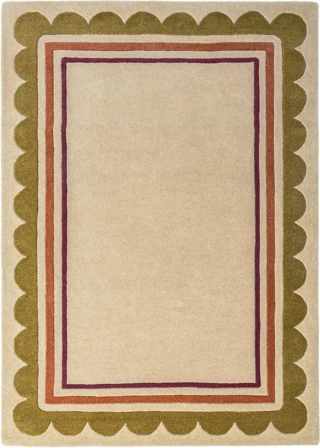 Ručně tkaný vlněný koberec v přírodní barvě 120x170 cm Lois – Flair Rugs