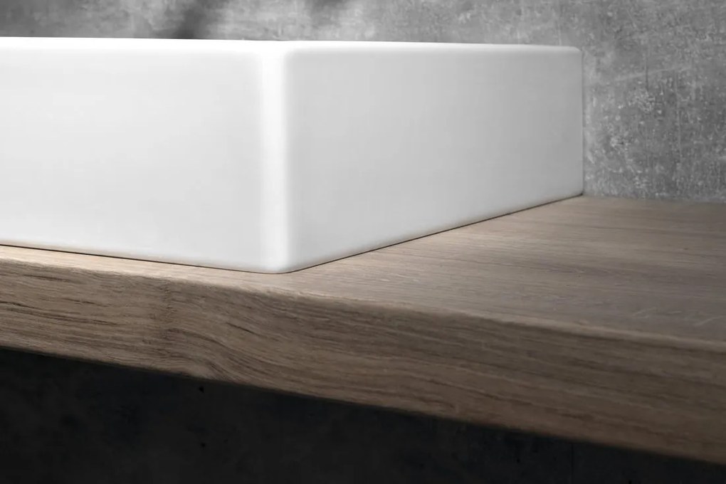 GSI KUBE X keramické umyvadlo 60 x 47 cm rektifikovaná verze s přepadem Extra Glaze bílá 94319111