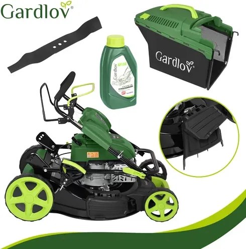 Benzínová sekačka DriveX PRO s pojezdem 196 cm³, 3,4 kW, 51 cm, 60 l koš