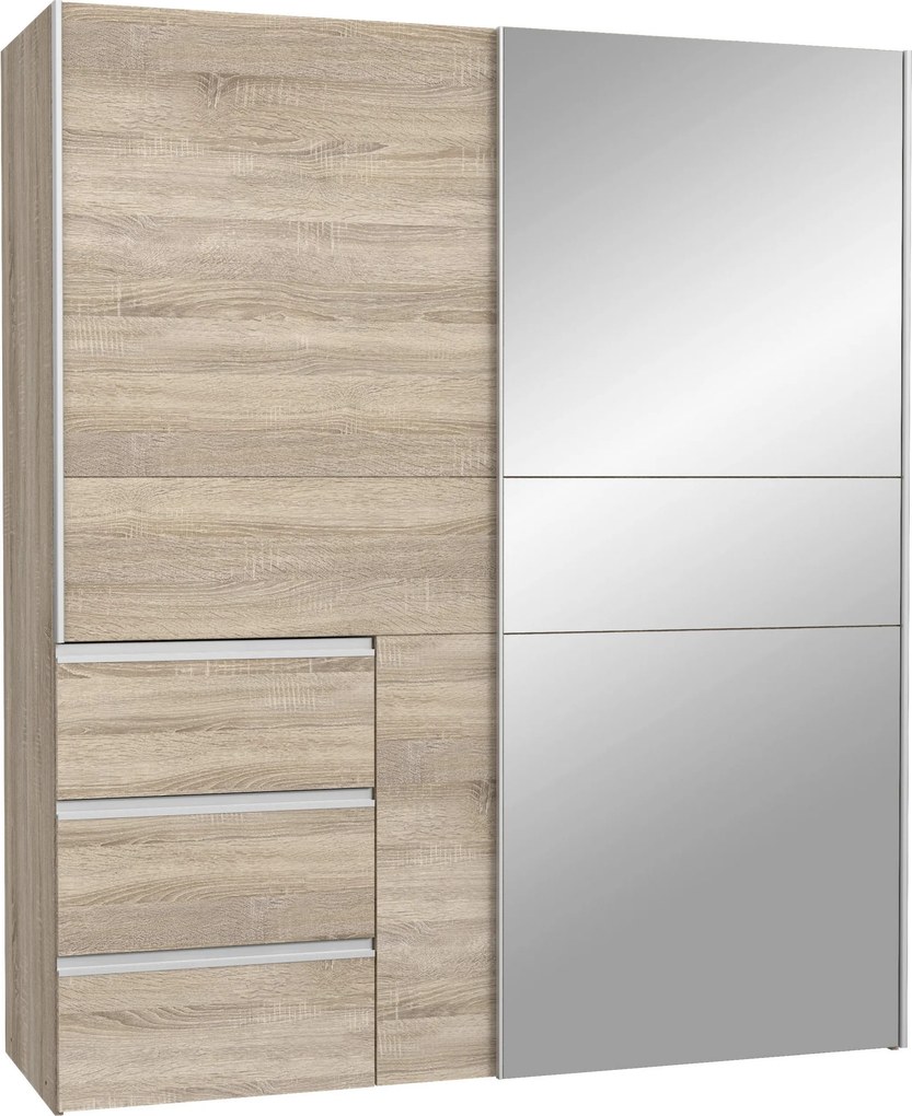 XXXLutz SKŘÍŇ S POSUVNÝMI DVEŘMI, Sonoma dub, 170/200/61 cm Carryhome - Šatní skříně - 000687045705