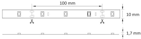 LED RGB Stmívatelný pásek 5m LED/18W/12V IP20 + DO