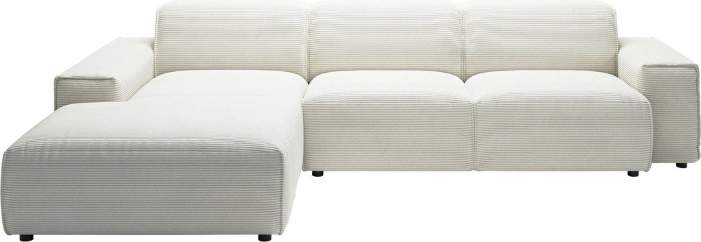 XXXLutz ROHOVÁ SEDAČKA, textil, bílá Livetastic - Sedací soupravy - 001581035501