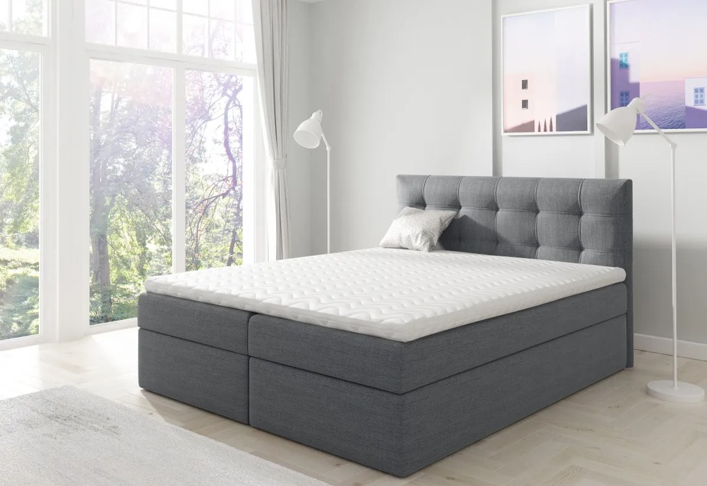 Čalouněná postel boxspring TOP 1, 160x200, inari 81