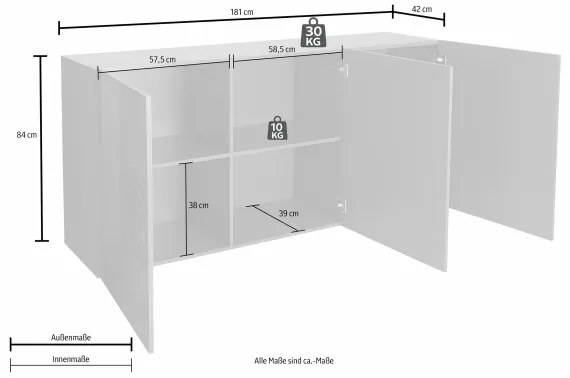 Komoda ARIA dub sonoma