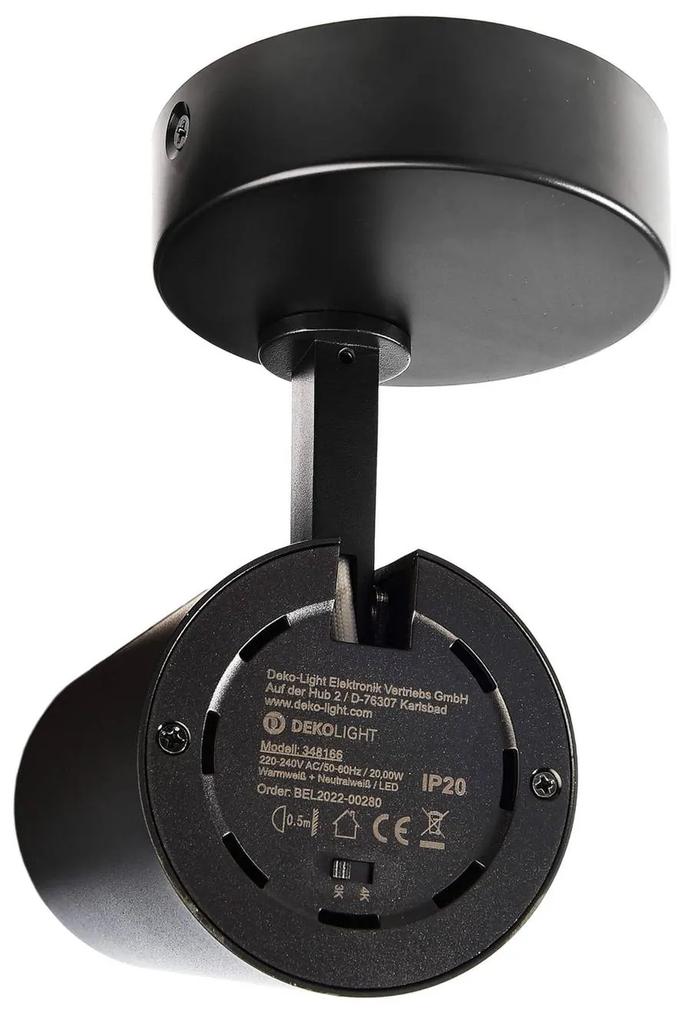 Stropní bodové svítidlo LED Lucea, nastavitelné, 15 W, černé
