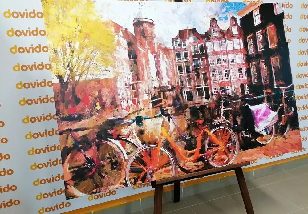 Obraz kreslený Amsterdam - 90x60 cm