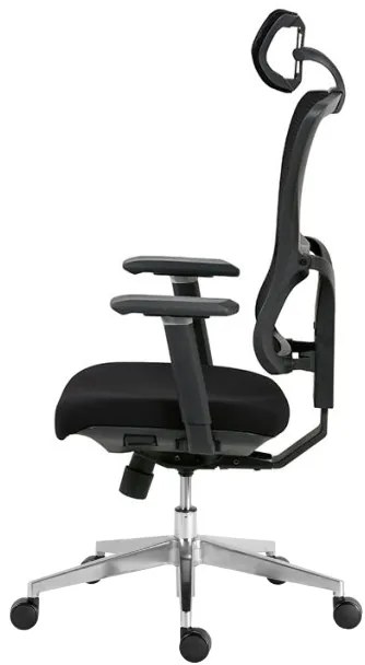 Kancelářská ergonomická židle Neoseat BROOKE — černá, nosnost 150 kg (rozbaleno)