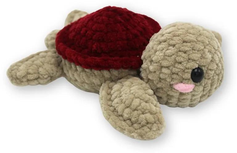 Vali Crochet Háčkovaná Želvička Barva těla: Baby růžová (80303), Barva krunýře: Světle šedá (80351)