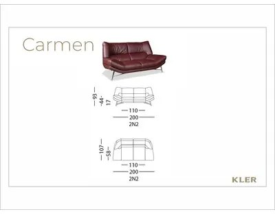 Dvoumístná pohovka KLER Carmen W175