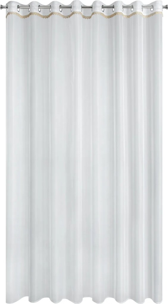 ZÁCLONA NA KROUŽCÍCH MERIL 300 CM X 250 CM CM BÍLÁ