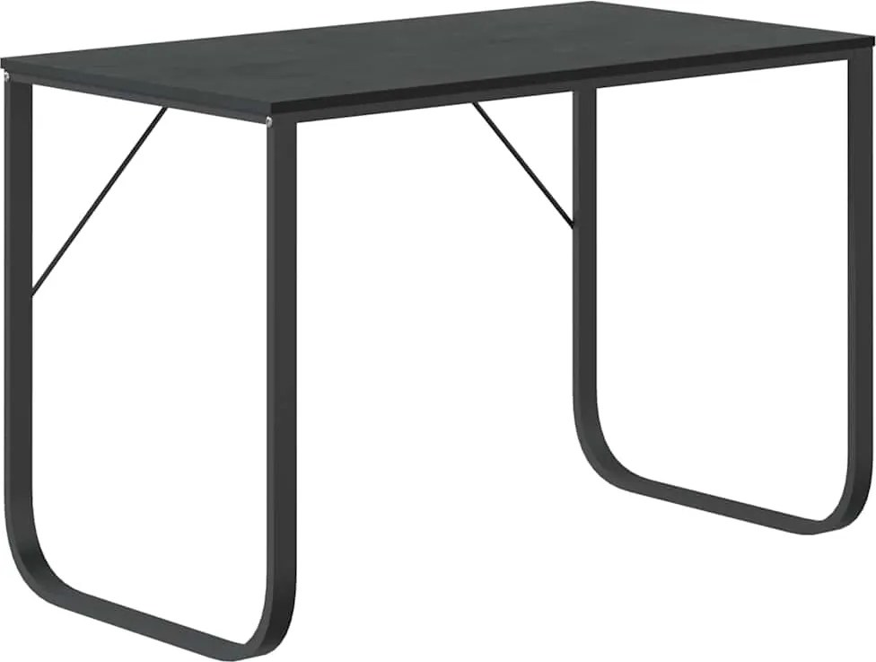 Počítačový stůl černý 110 x 60 x 73 cm dřevotříska 30200