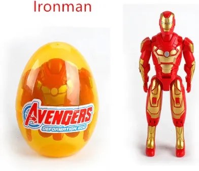 14 cm vysoké figurky hrdinů Marvel ukrytých ve vajíčku k sestavení Varianta: Iron man